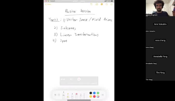 Midterm 1 Review Session