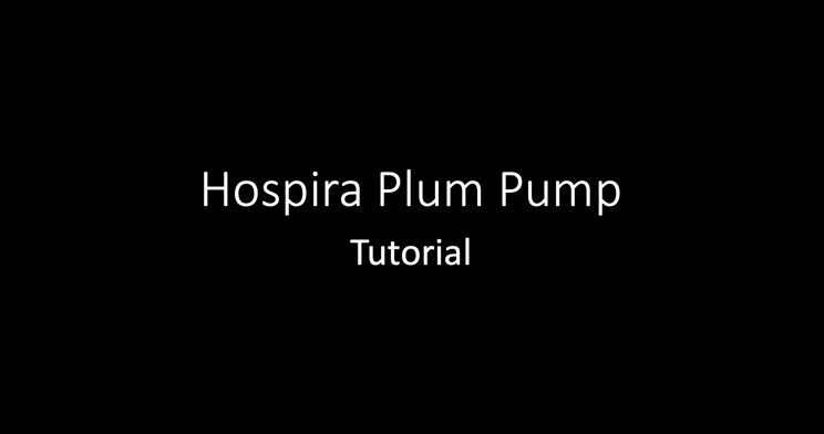 Hospira Plum Pump Demo