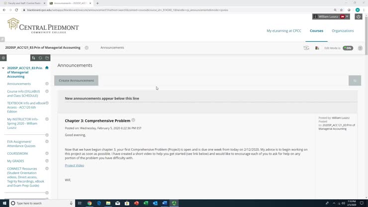 ACC-121, Exam 1 Review