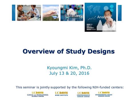 Applied Statistics - Overview of Study Designs (Applied Statistics ...