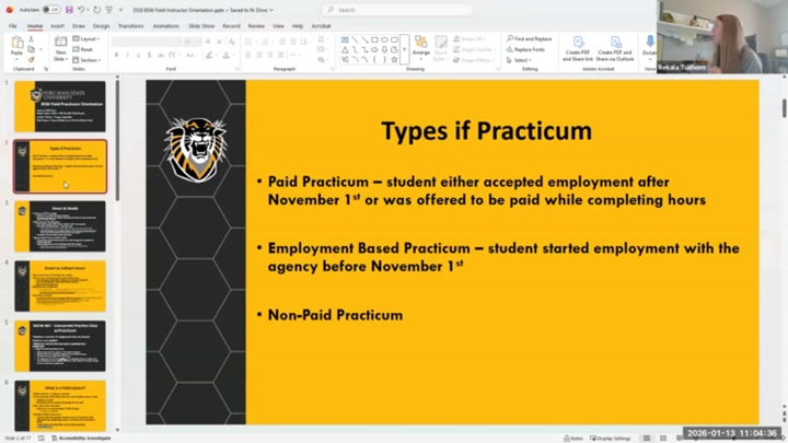 BSW Field Instructor Orientation