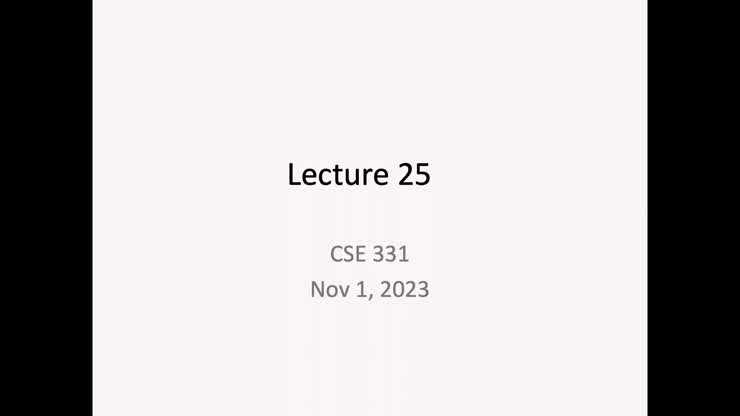 CSE331 on 11/1/2023 (Wed)