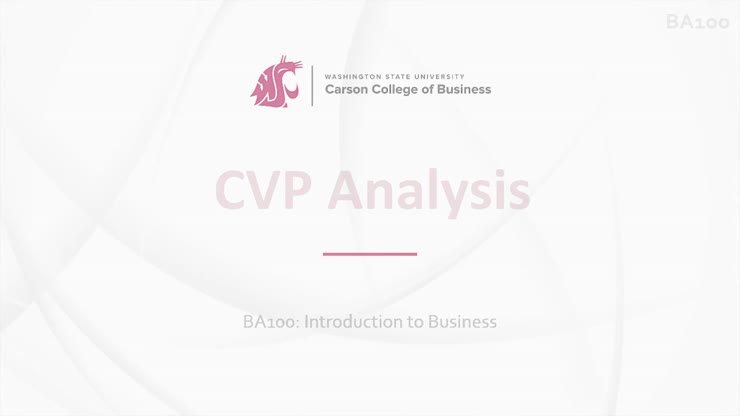 CVP Analysis