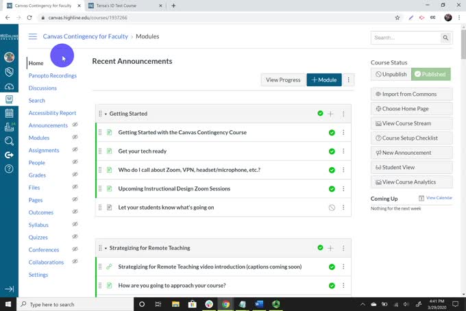 Using Canvas Quizzes