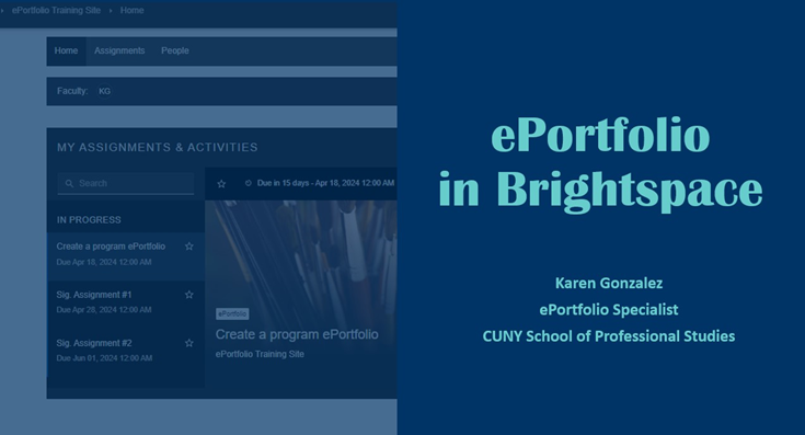 ePortfolio in Brightspace (06/03/24)
