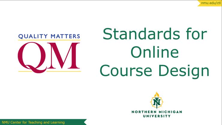 NMU - QM Standards for Online Course Design
