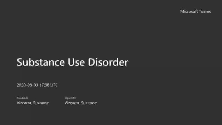 Substance Use Disorder Program