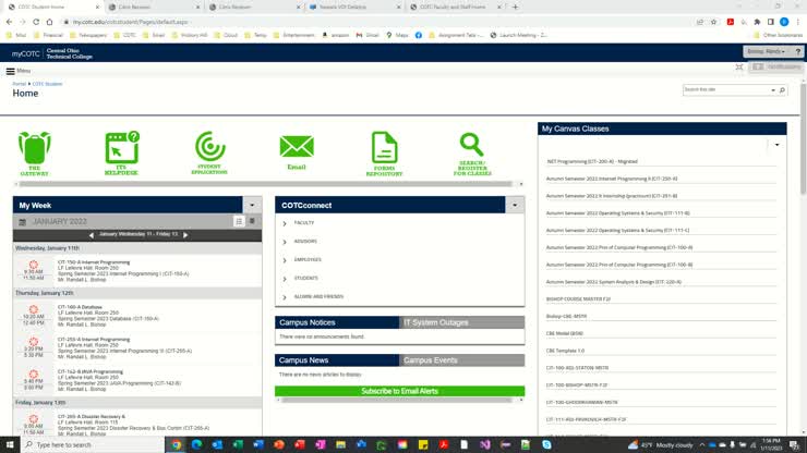 Using the Citrix Virtual Desktop for CIT Applications