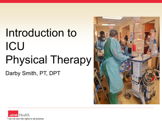 Introduction for ICU PT