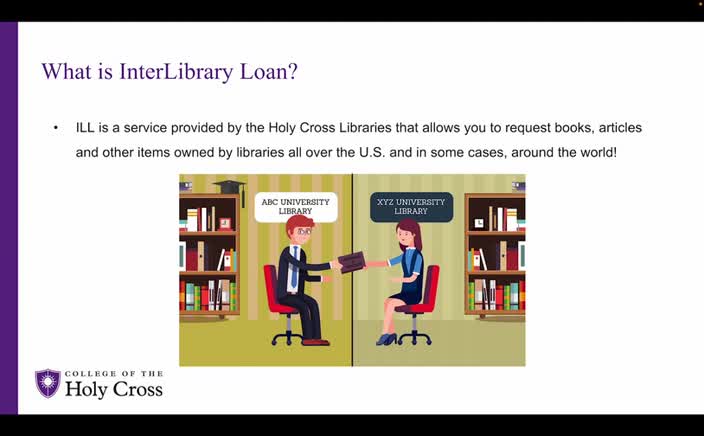 Interlibrary Loan Services at Holy Cross Libraries