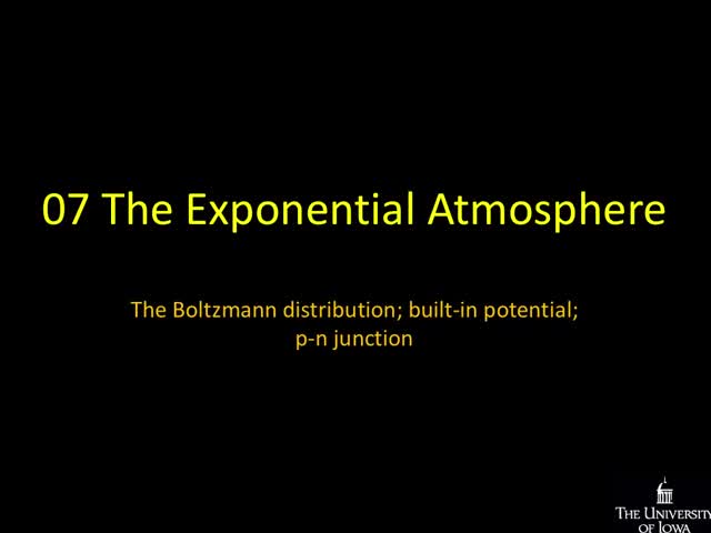 07 The Exponential Atmosphere