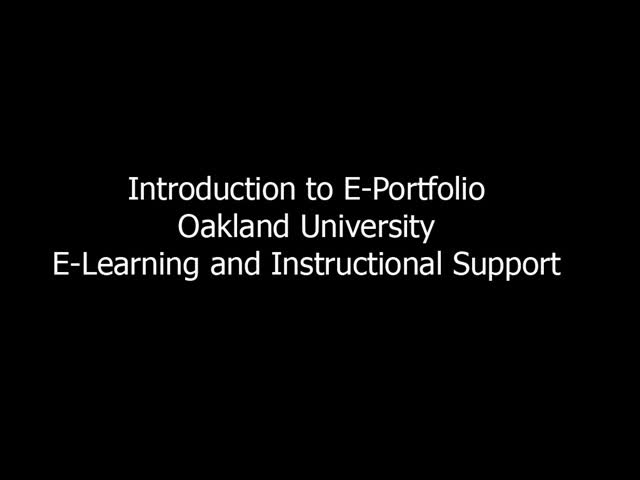 e-Portfolio - WRT Student Guide Part 1 - Introduction to ePortfolio