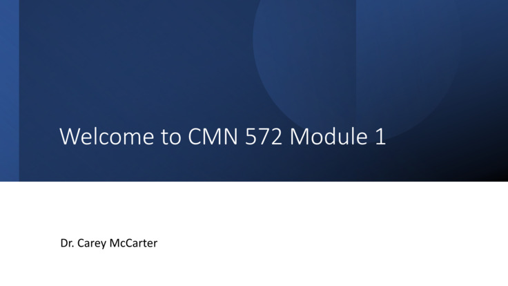 Module 1 Introduction