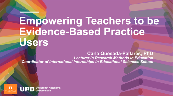 Empowering Teachers to be Evidence-Based Practice Users