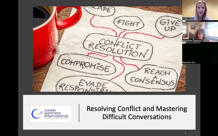 Session 3: Resolving Conflict and Mastering Difficult Conversations