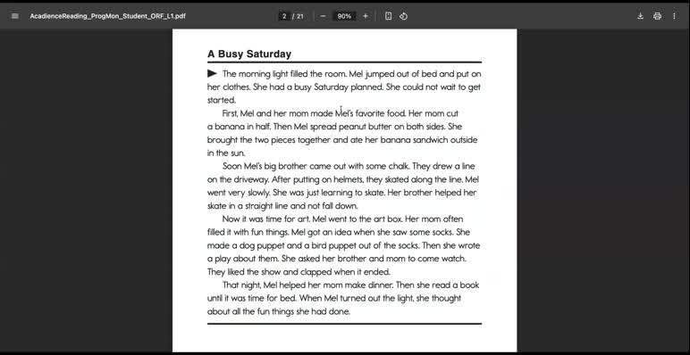 How to use CBM to Create Three Reading Passages (ORF) for Grade 1