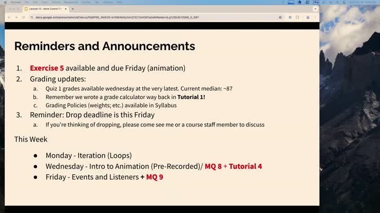 Monday - Lecture 13 - Loops