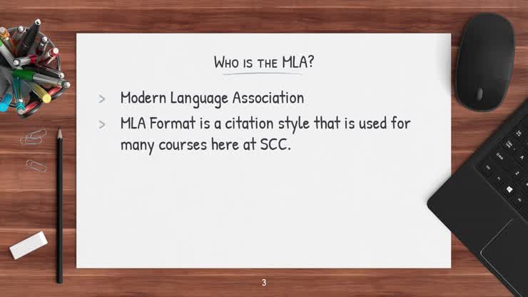 MLA 9th Edition - Basic Format