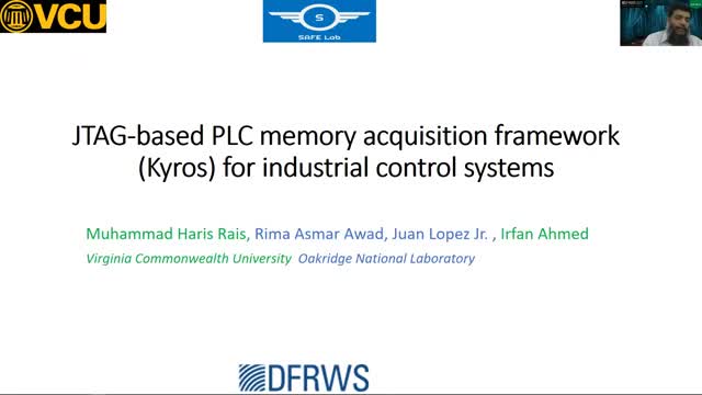 JTAG Based Memory Acquisition Framework (Kyros) for Industrial Control Systems