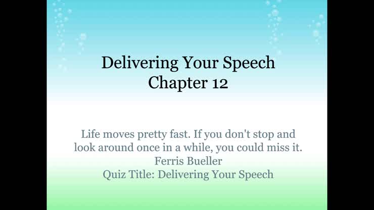 Delivery Lecture - Online