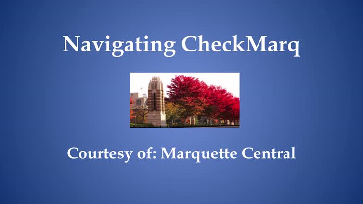 Navigating CheckMarq