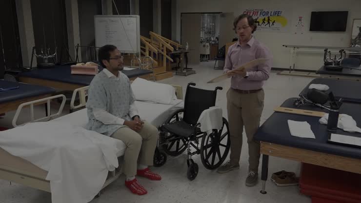 Sliding Board Transfer from Bed to Chair with Mod Assist