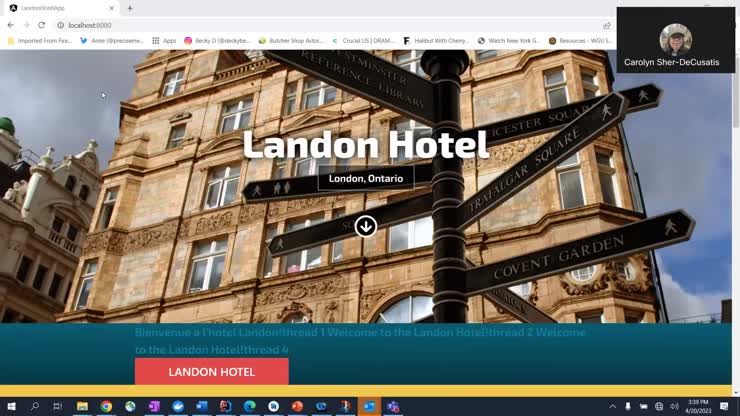 D387 Demonstration of a Completed Application