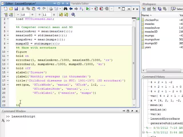 MATLAB Error Bars - Alternative