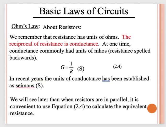 Lecture 03 P2 Ohms law 2