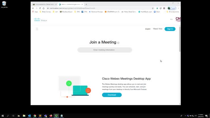 Basic Webex Introduction March 2020
