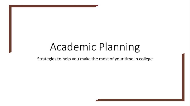 Academic Planning - Time Management