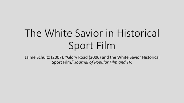White Savior Trope