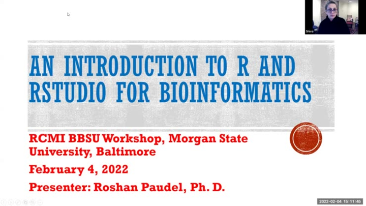 BBSU Workshop Series: Introduction to R and RStudio for Bioinformatics