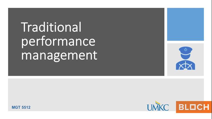 14.2 Traditional performance management
