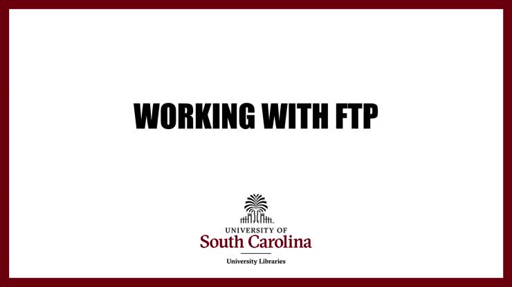 Working with FTP