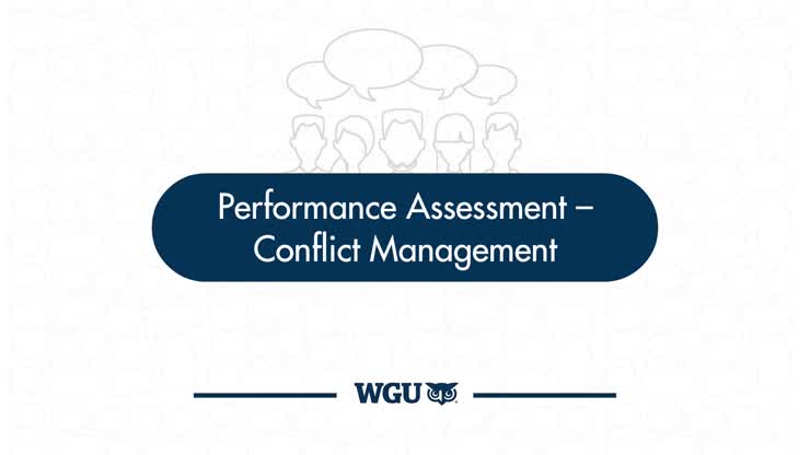 Performance Assessment - Conflict Management