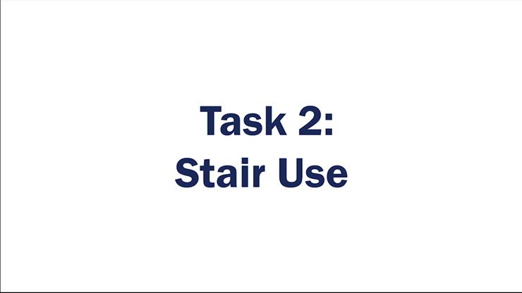 Scoring Video - Task 2 - Stair Use