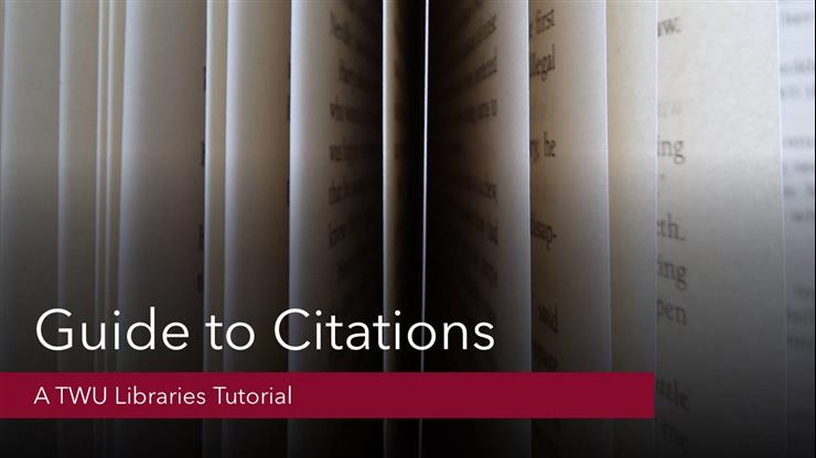 A Guide to Citations