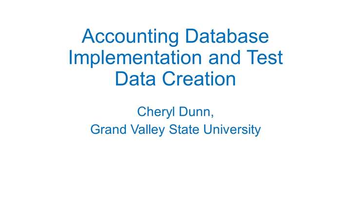Database Implementation and Test Data Creation
