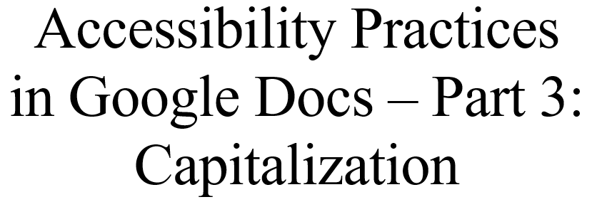 Part 3 (Capitalization)