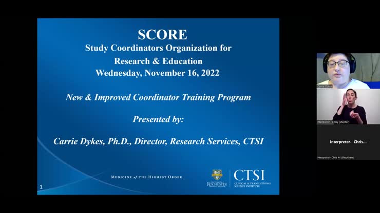 SCORE November 2022 Seminar