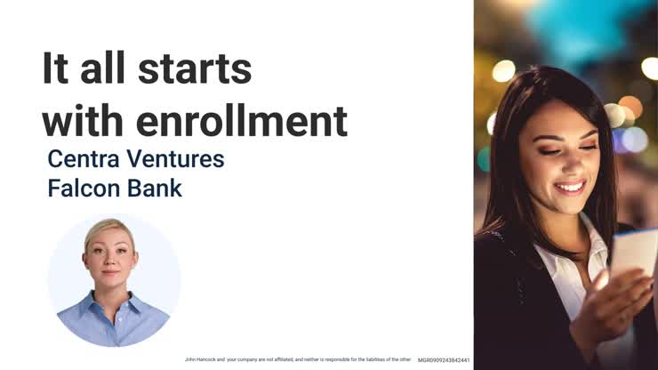 Centra Ventures- Falcon Bank- It all starts with enrollment