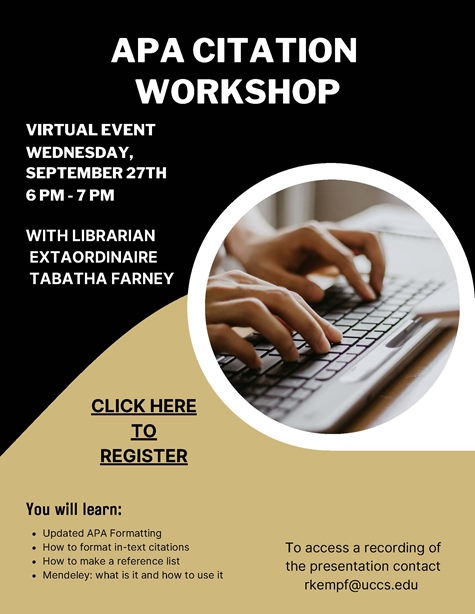 Tabby Farney- APA Citation Workshop 9.23