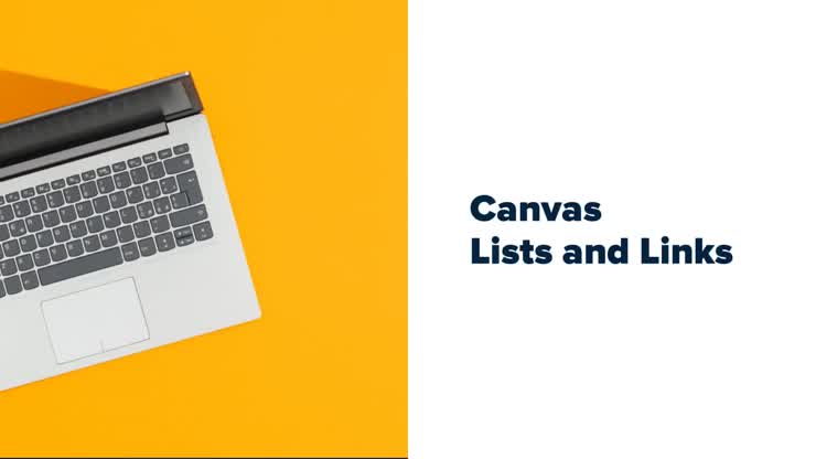 Canvas - Links and Lists