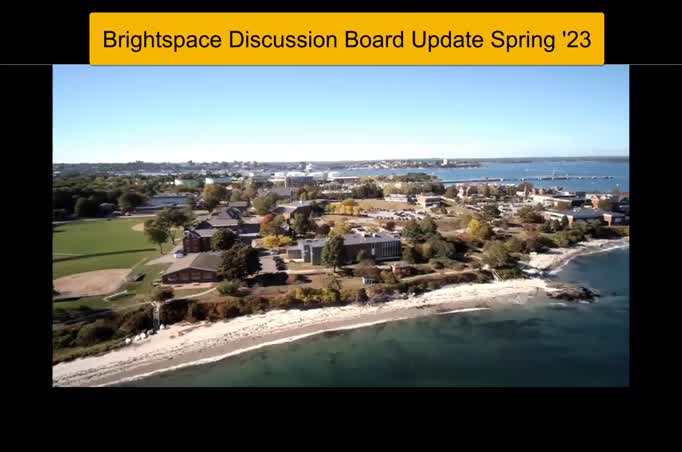 Brightspace Discussion Board Update Spring '23