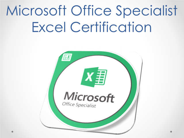 HOW TO BECOME MOS CERTIFIED