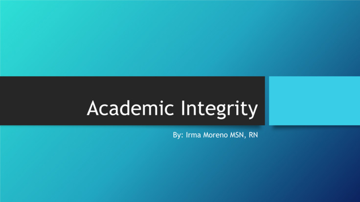 Academic Integrity