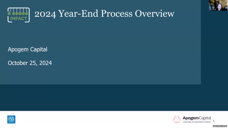 Apogem IMPACT Year-end briefing