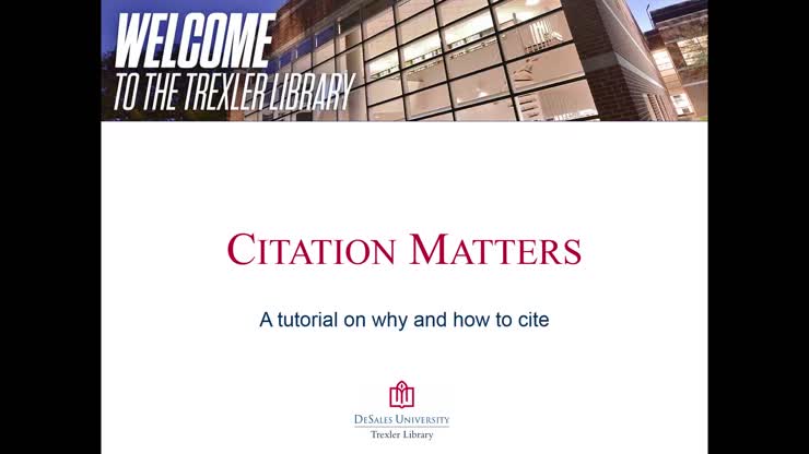 Citation Matters Tutorial