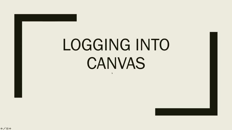 Logging into Canvas